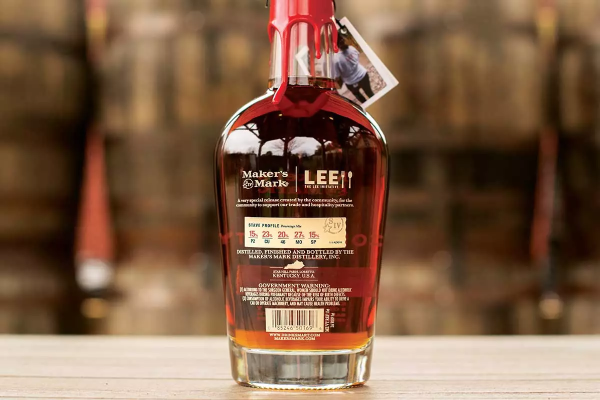 Maker's Mark O lote comunitario da iniciativa LEE