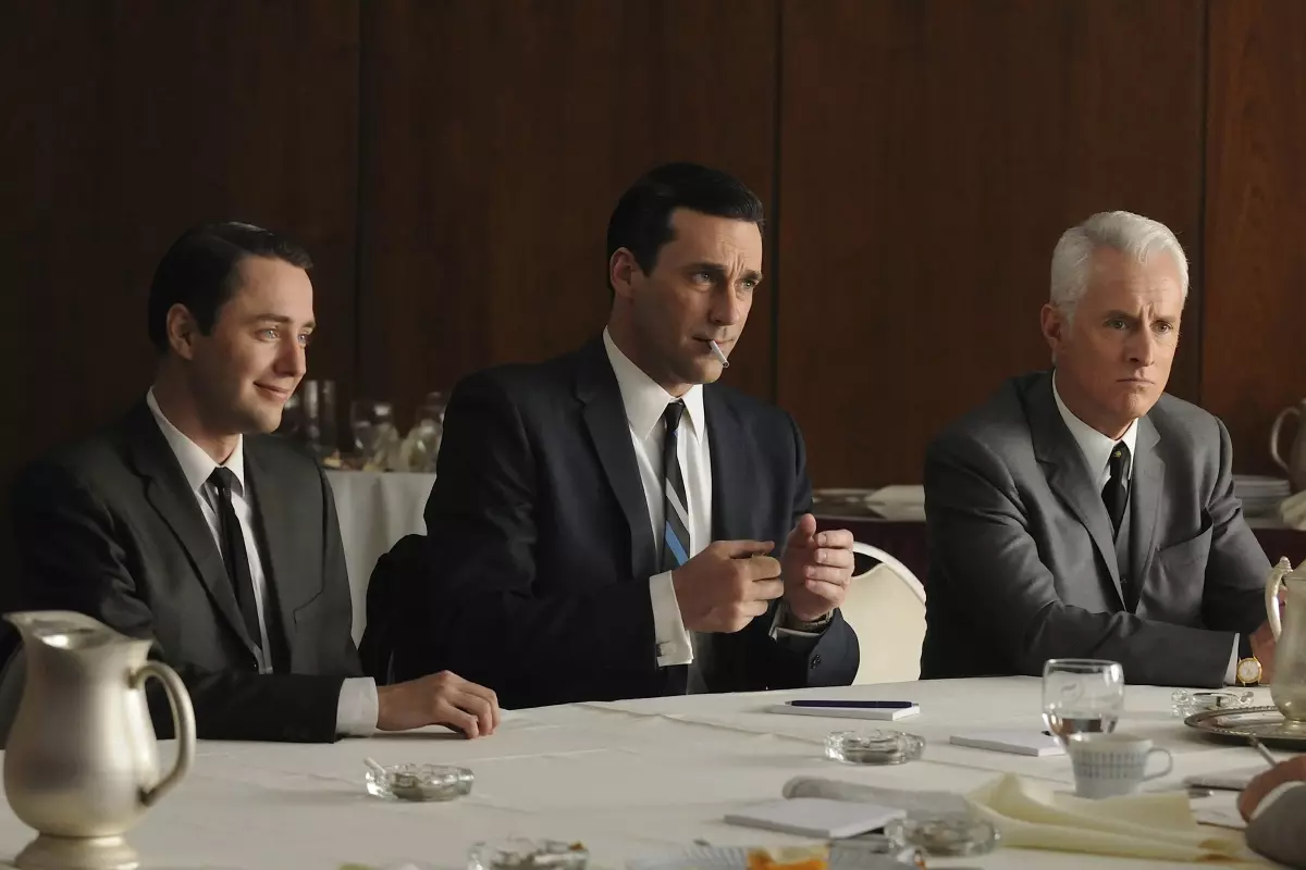 Personajes de Mad Men de AMC, incluido Don Draper.