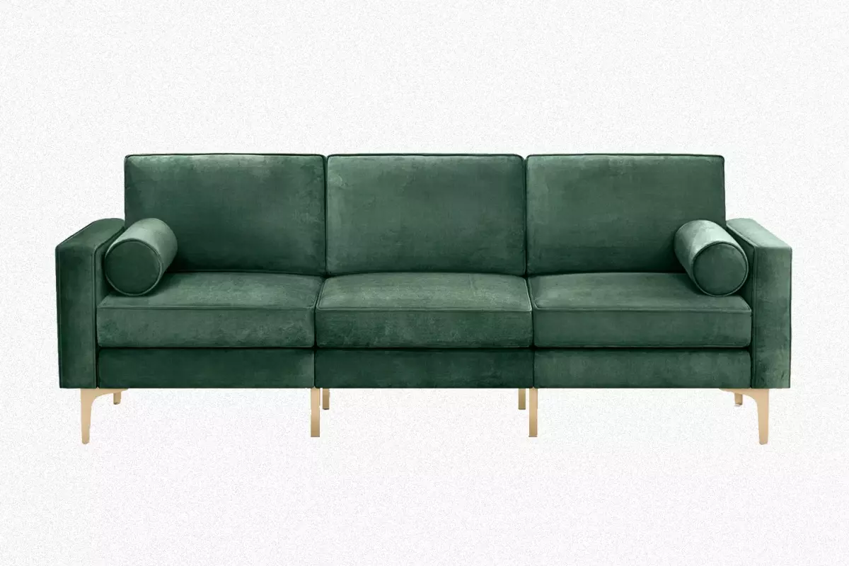 Burrow Nomad Velvet Sofa