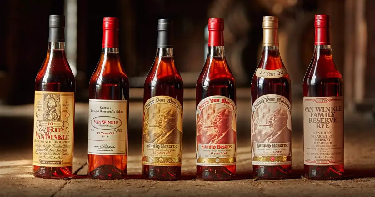 Поўная лінейка Pappy Van Winkle