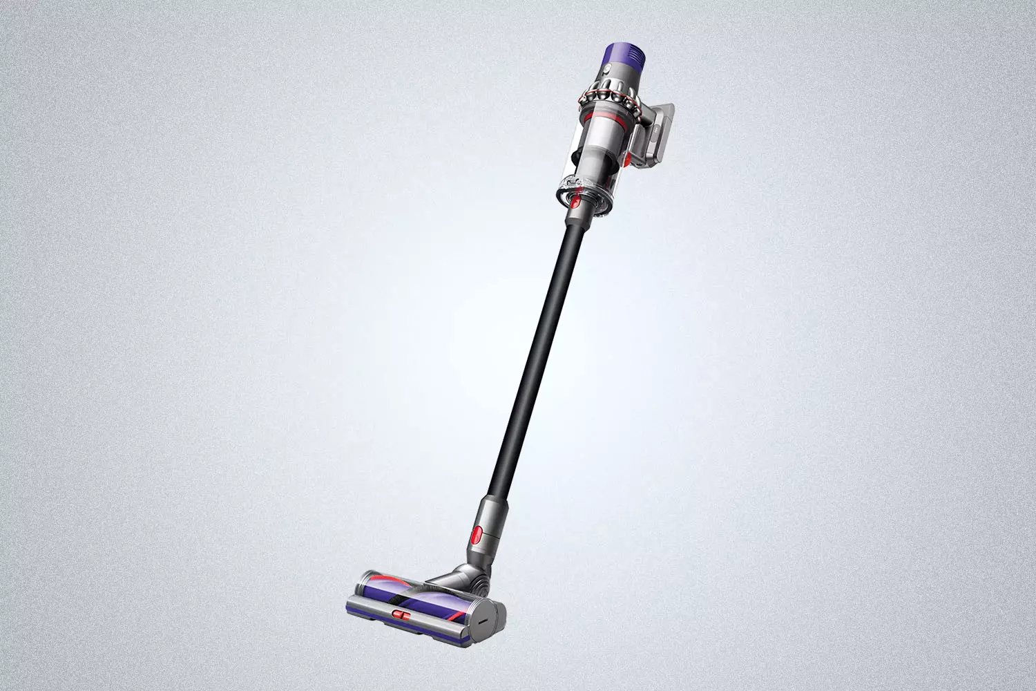 שואב אבק אלחוטי של Dyson Cyclone V10 Absolute על רקע אפור