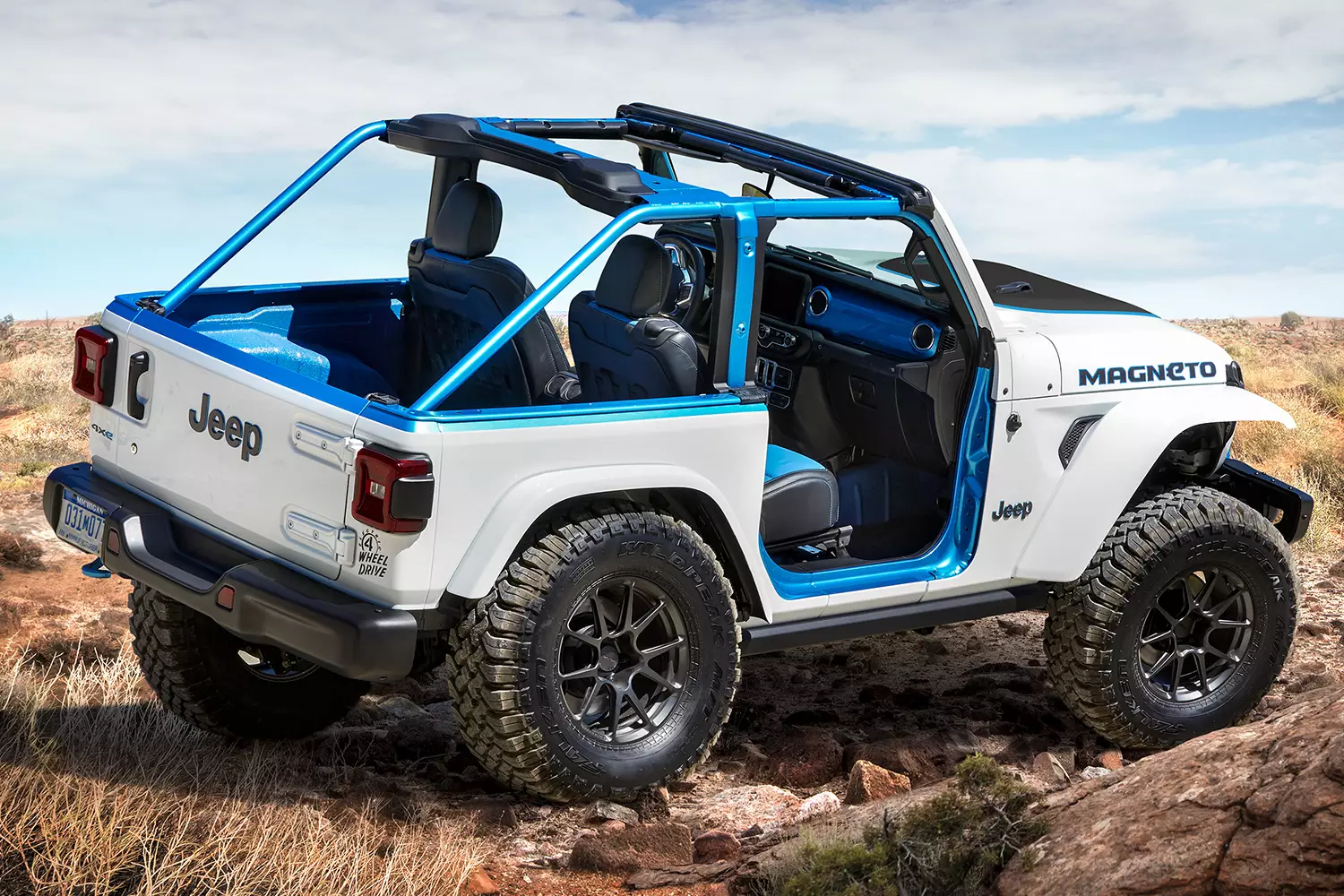 Il Concept Vehicle elettrico Jeep Wrangler Magneto