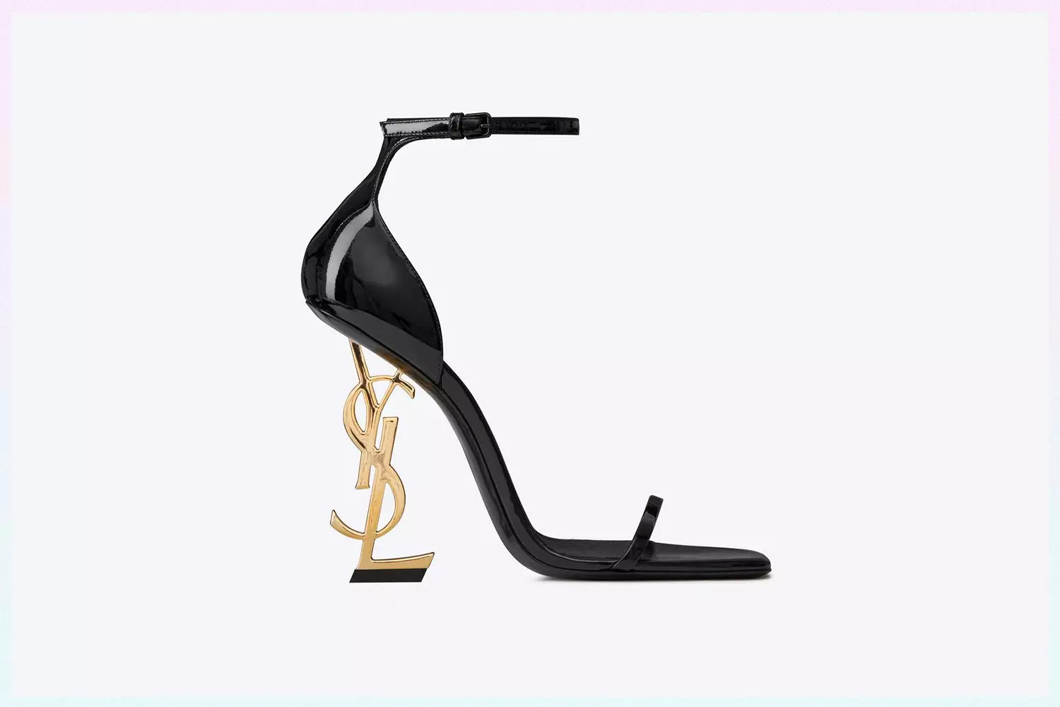 YSL Opyum Heels پاتېنت خۇرۇم ۋە ئالتۇن رەڭلىك پاشنىلىق ئاياغ