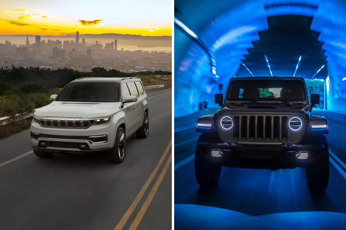 A Jeep egy plug-in hibrid Wranglerrel és a 100 000 dolláros Grand Wagoneerrel mutatja be jövőjét