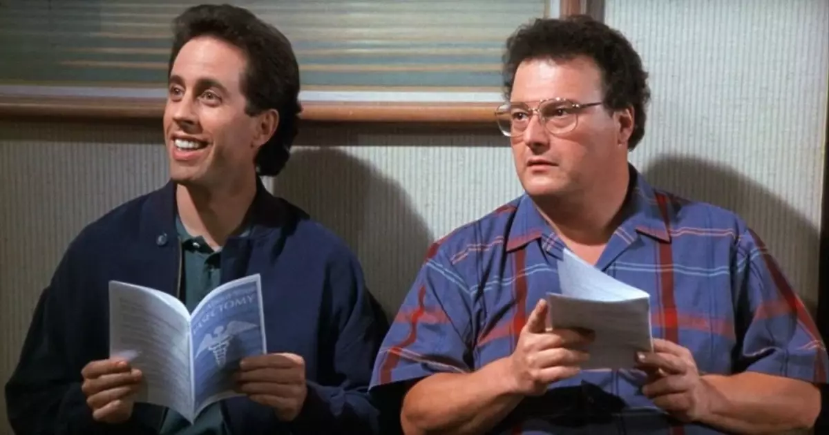 Jerry (Jerry Seinfeld) iyo Newman (Wayne Knight) oo ku jira filimka 'The Soul Mate'
