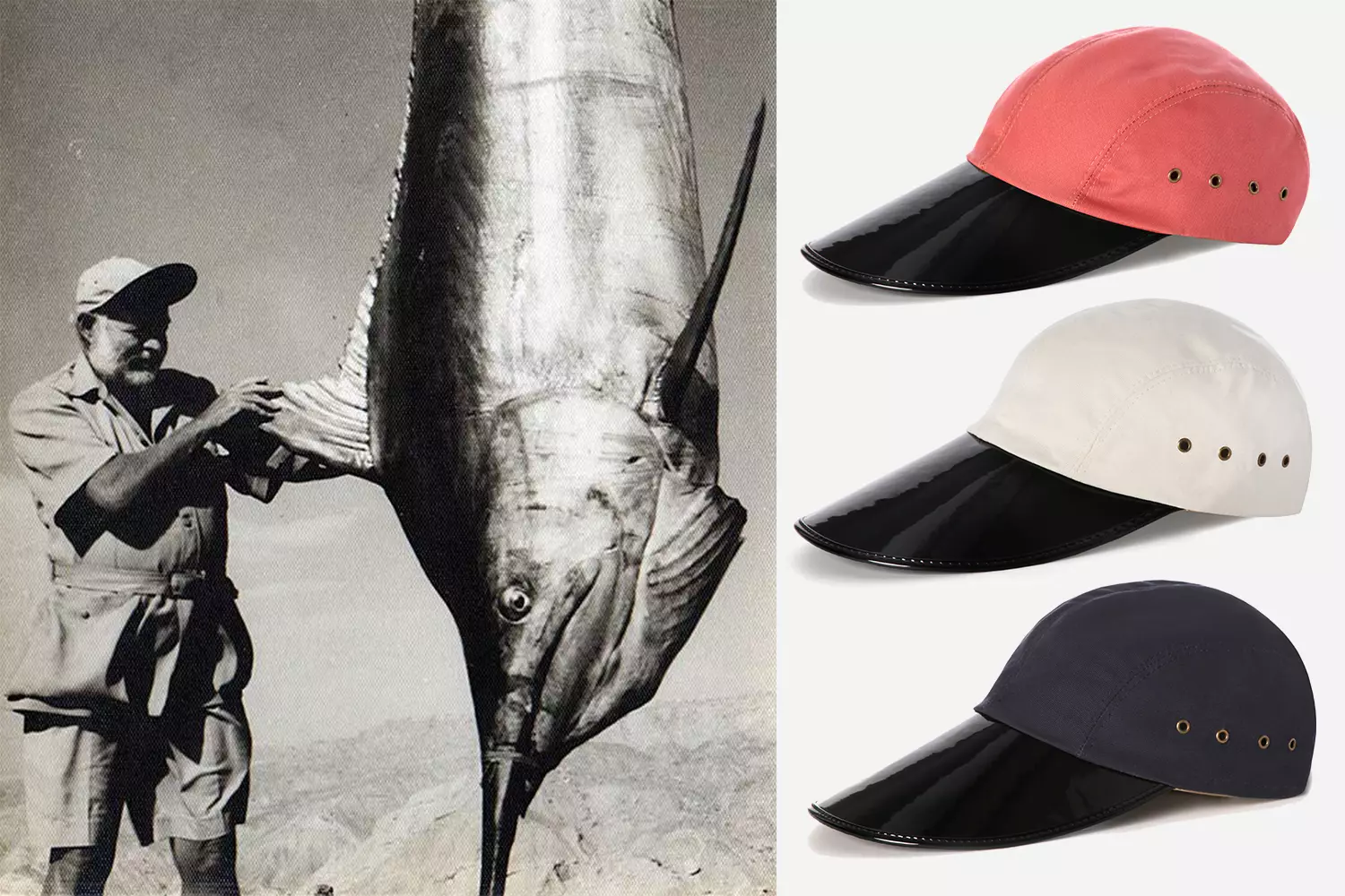 U-Ernest Hemingway Swordfish kuQuaker Marine Oysterman Hat