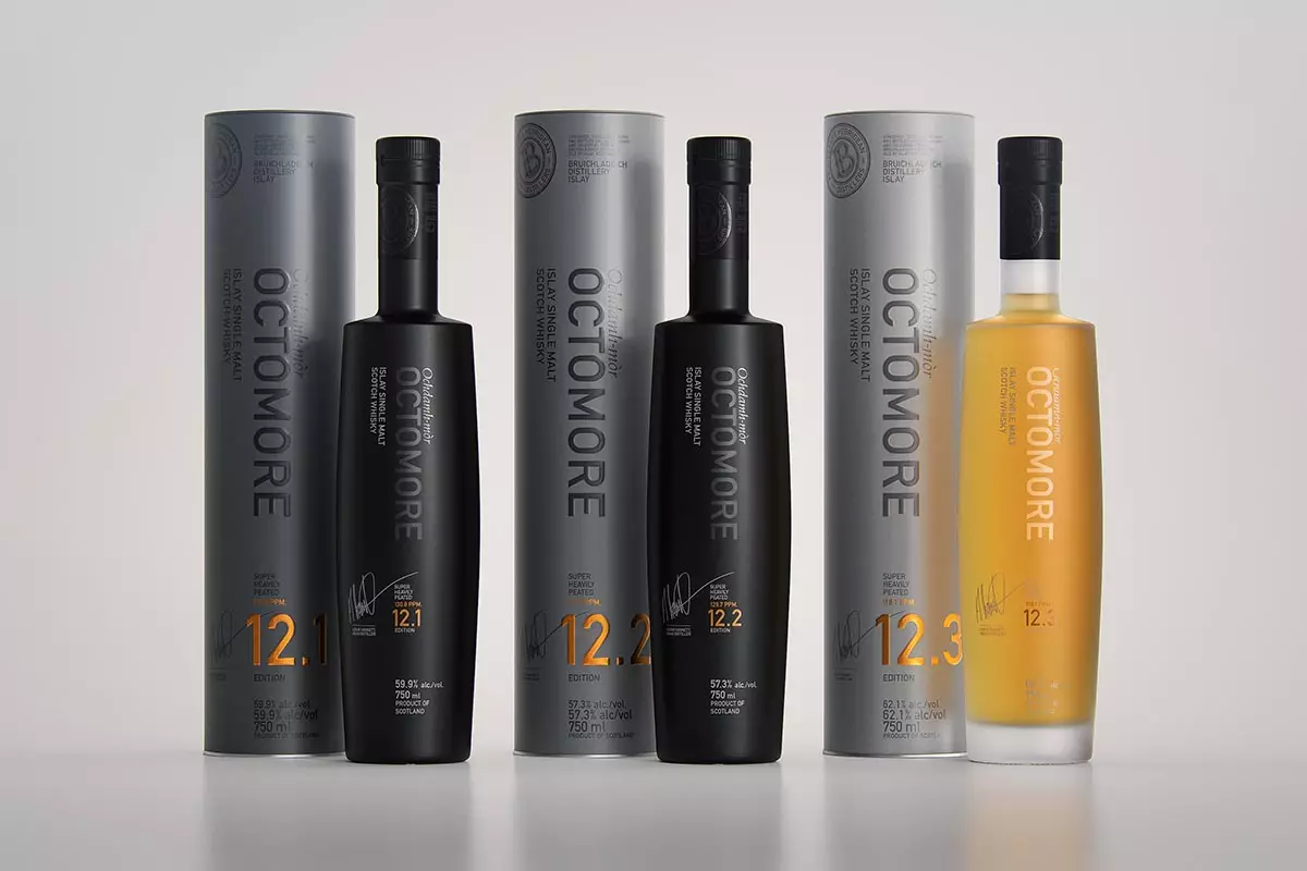 Gbogbo awọn ikosile tuntun mẹta ti Octomore (12.1, 12.2, 12.3), jade ni bayi