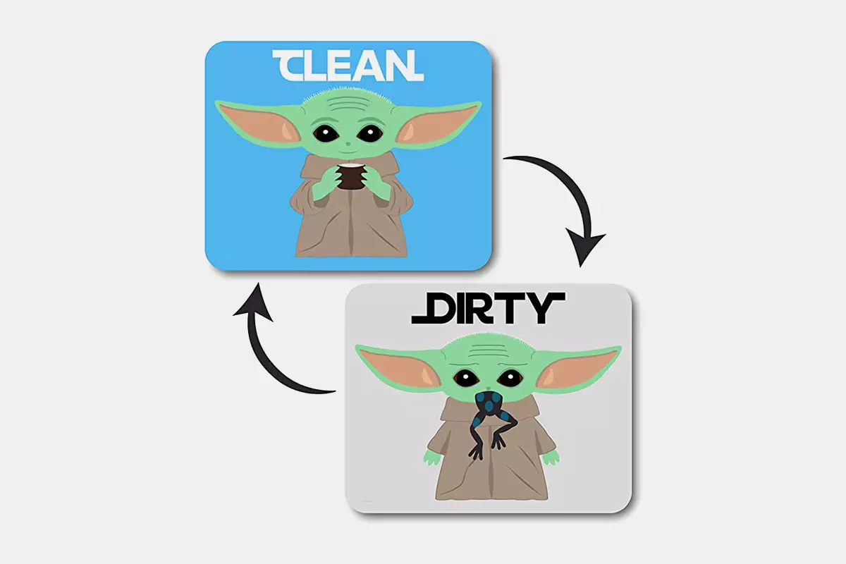 sisters bench baby yoda dishwasher