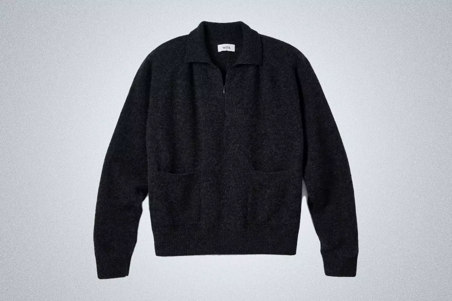 черный кашемировый пуловер