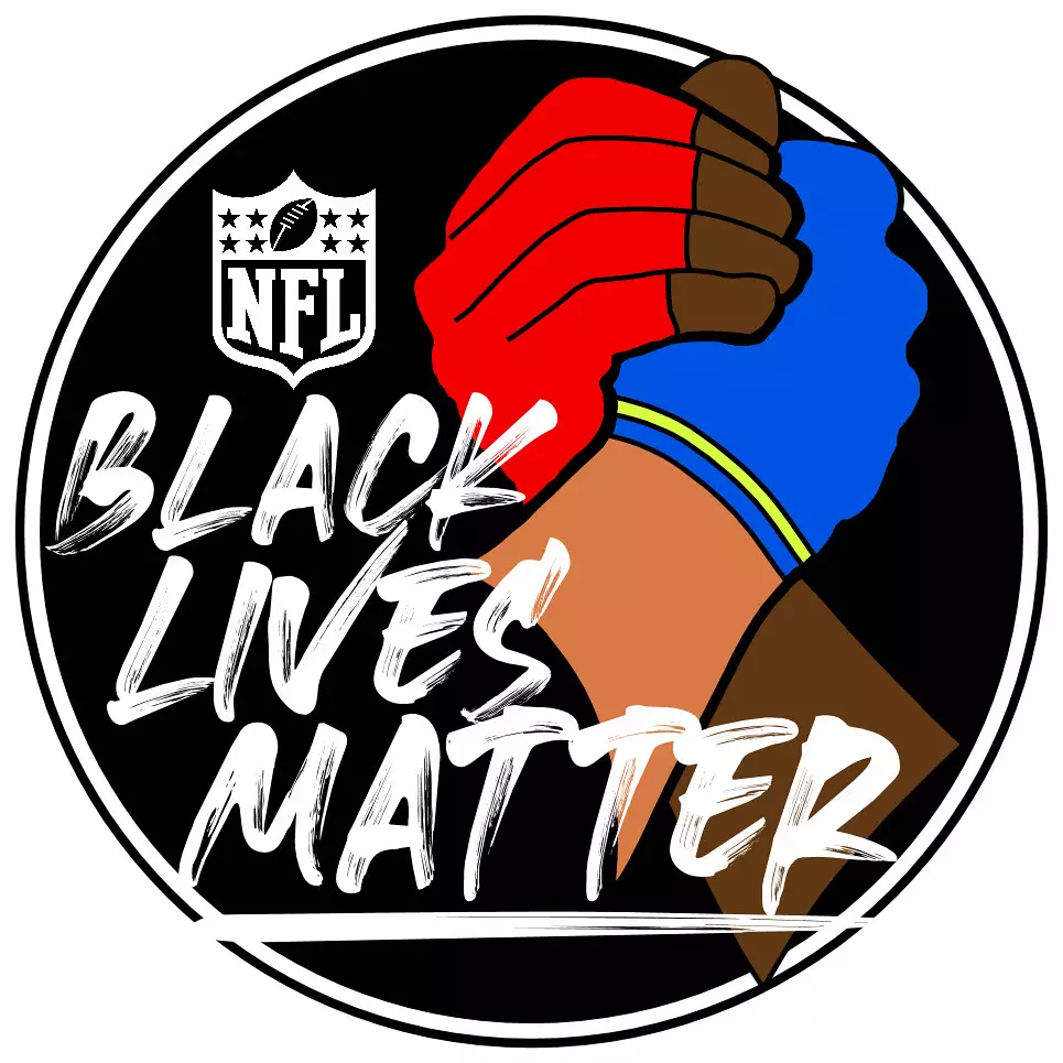 uni kureba igishushanyo mbonera cyiza blm nfl logo