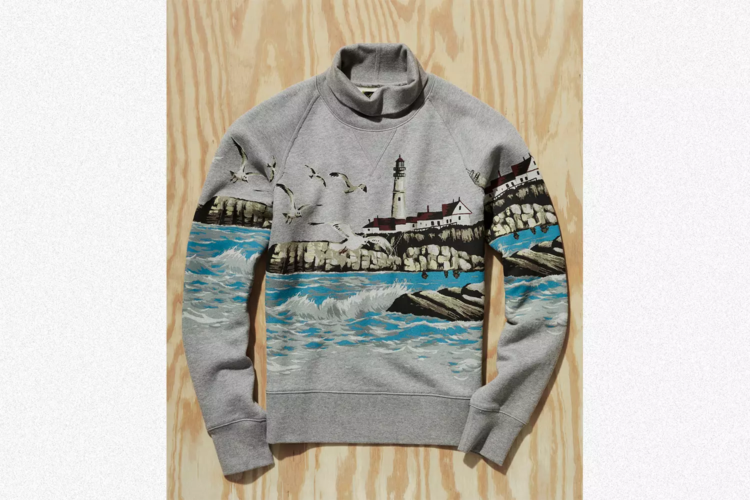 Sweatshirt Scenic ta' Todd Snyder x L.L.Bean bil-griż ċar Heather