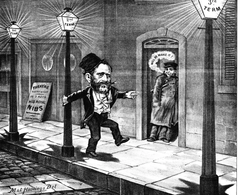 Ulysses S. Grantyň karikaturasy. (Getty Images arkaly Kongresiň kitaphanasy / Corbis / VCG)