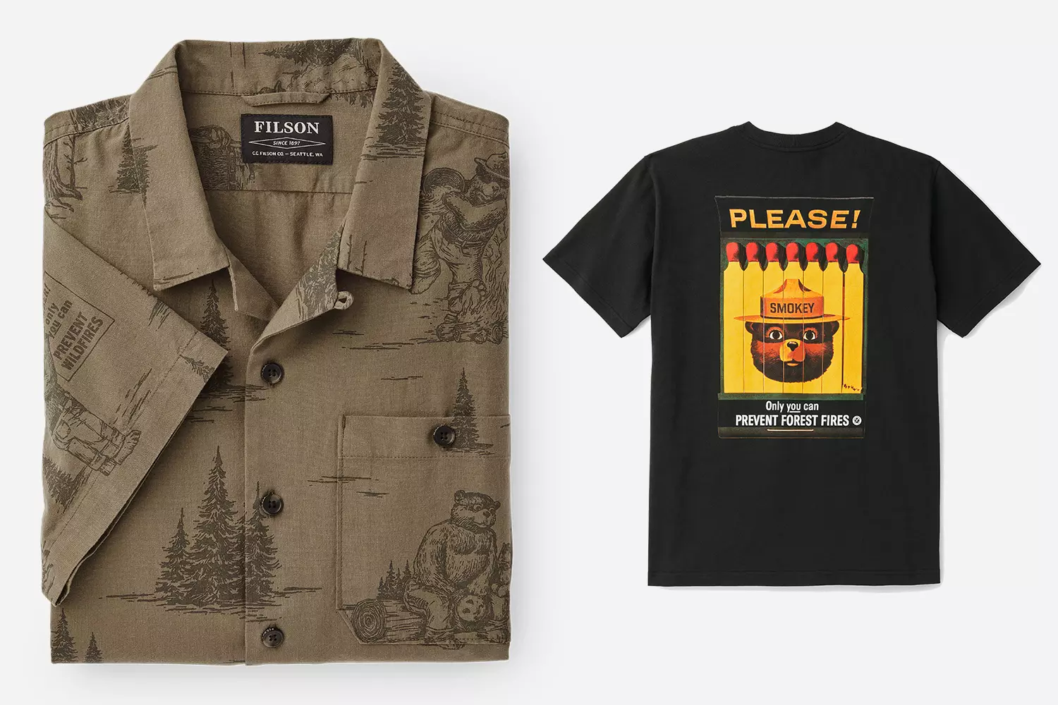 Filson Smokey Bear Vestaĵa Kolekto 2019