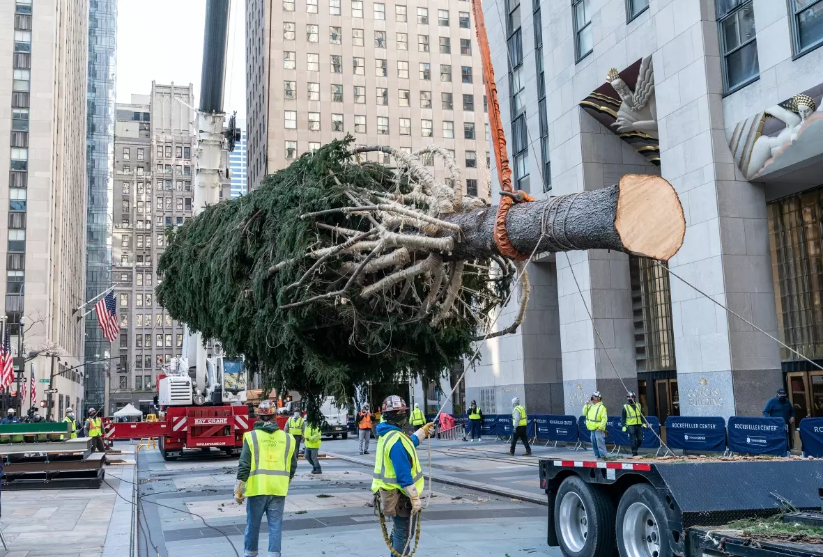 Ang Christmas tree sa Rockefeller Center
