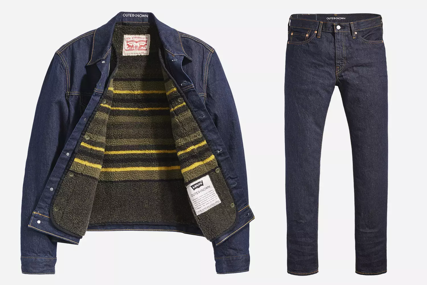 Levi's Wellthread x Outerknown Trucker Jacket i jeansowe dżinsy