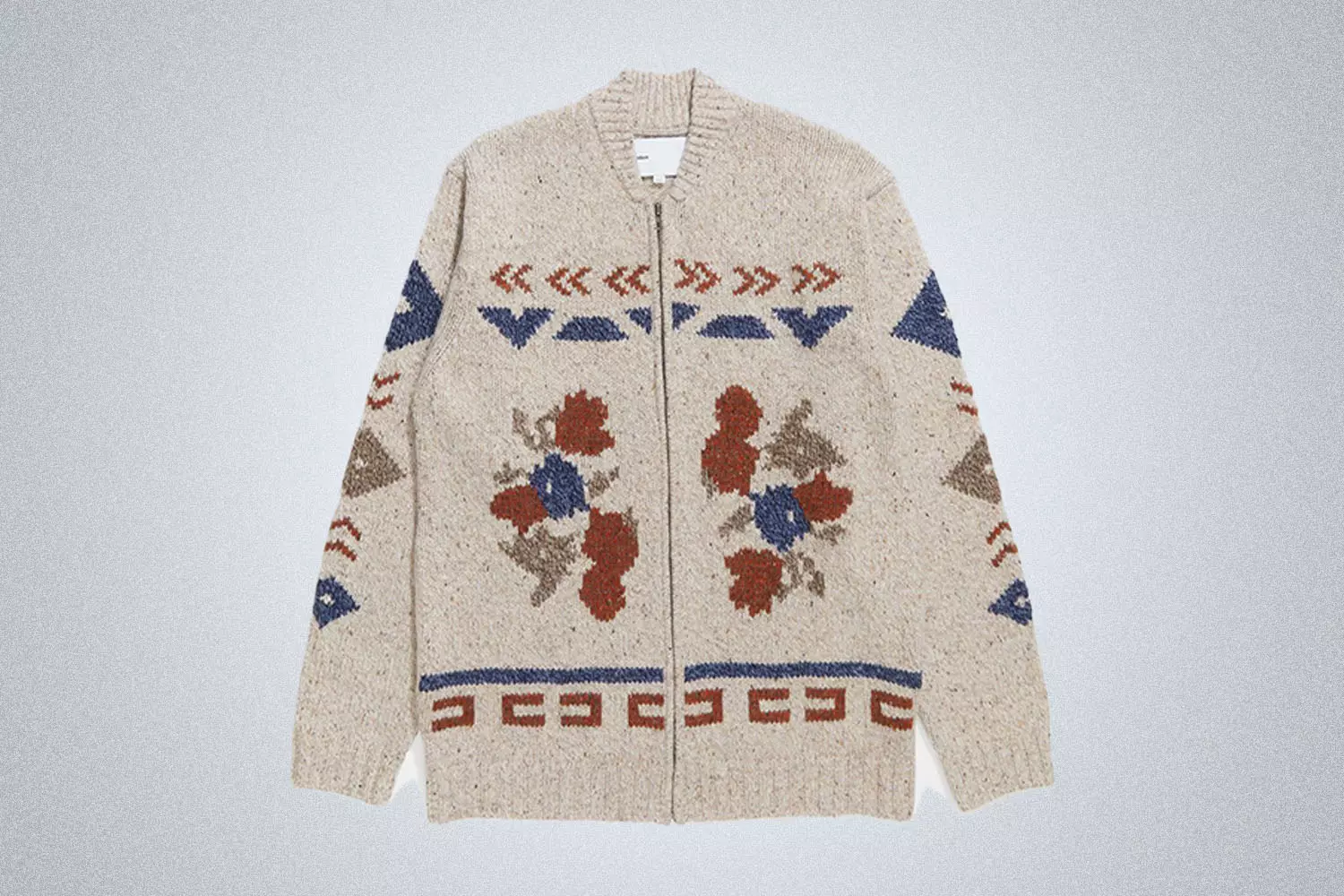 cardigan iliyounganishwa na cream