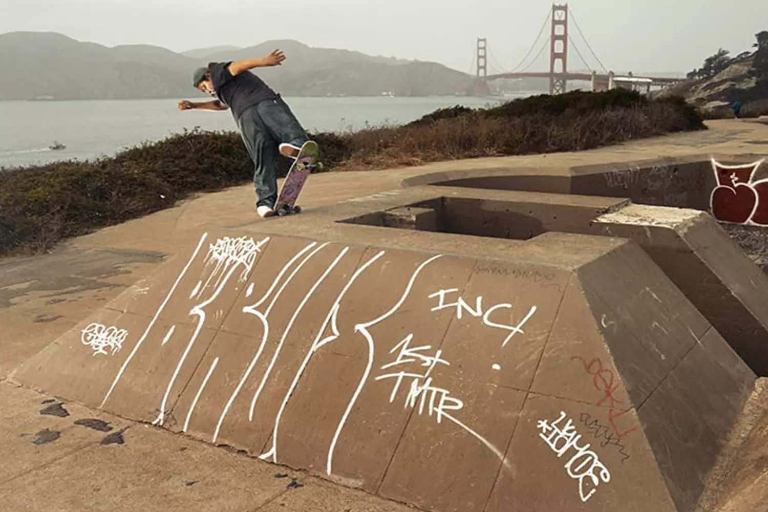 ein Bild von Franky beim Skateboarden