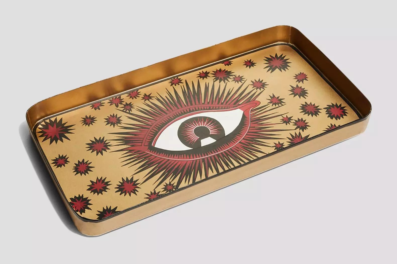 LES OTTOMANS Ziso Goridhe-Painted Iron Tray