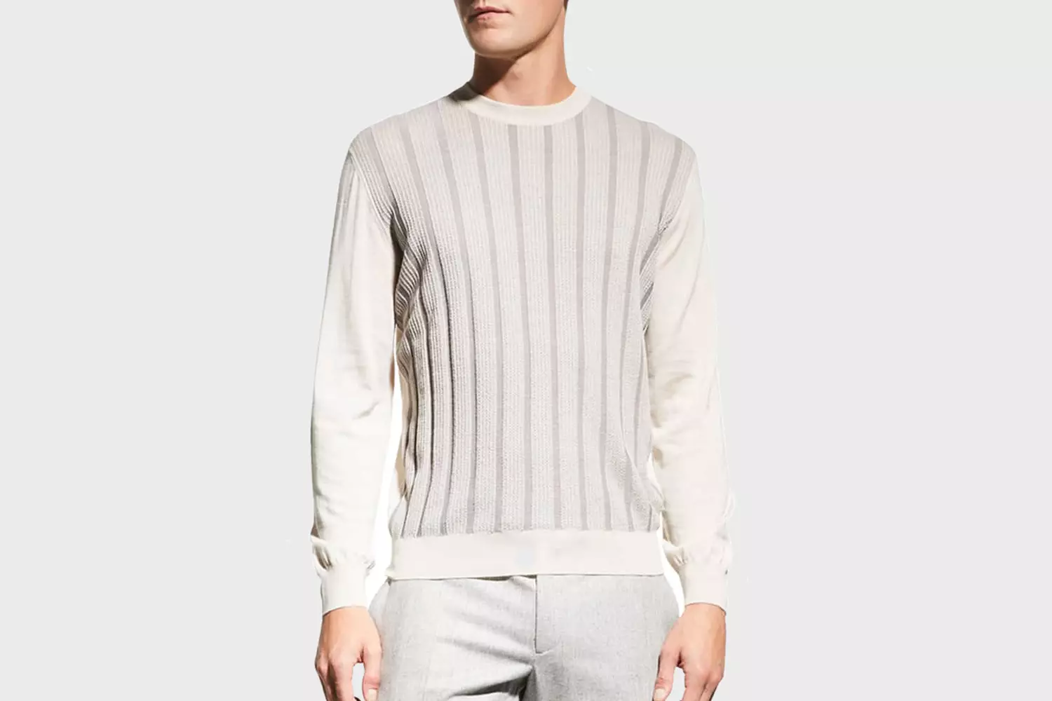 Sweater Kasmir-Sutera Bertekstur STEFANO RICCI Lelaki