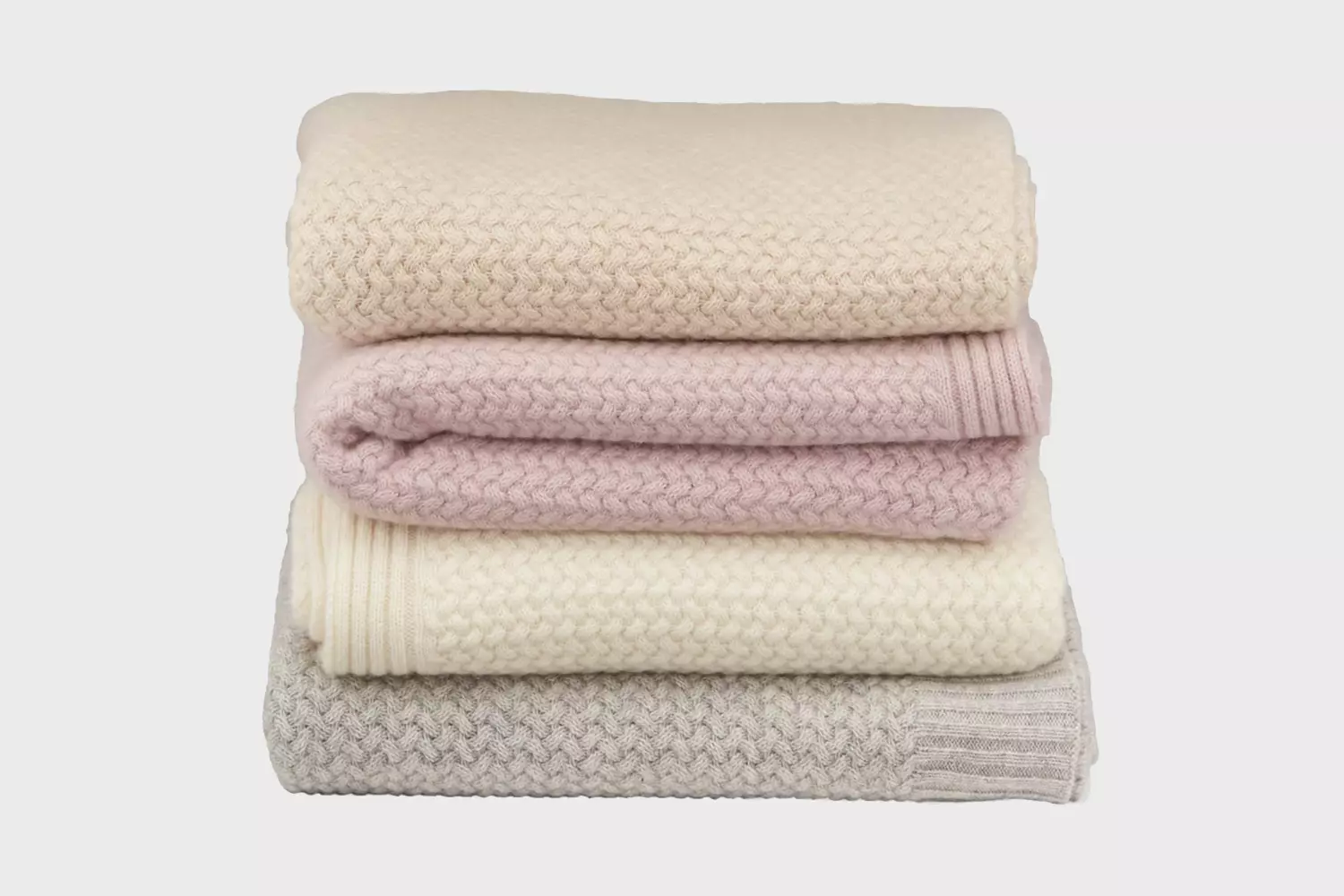 Sofia Cashmere Basket Weave Cashmere Throw