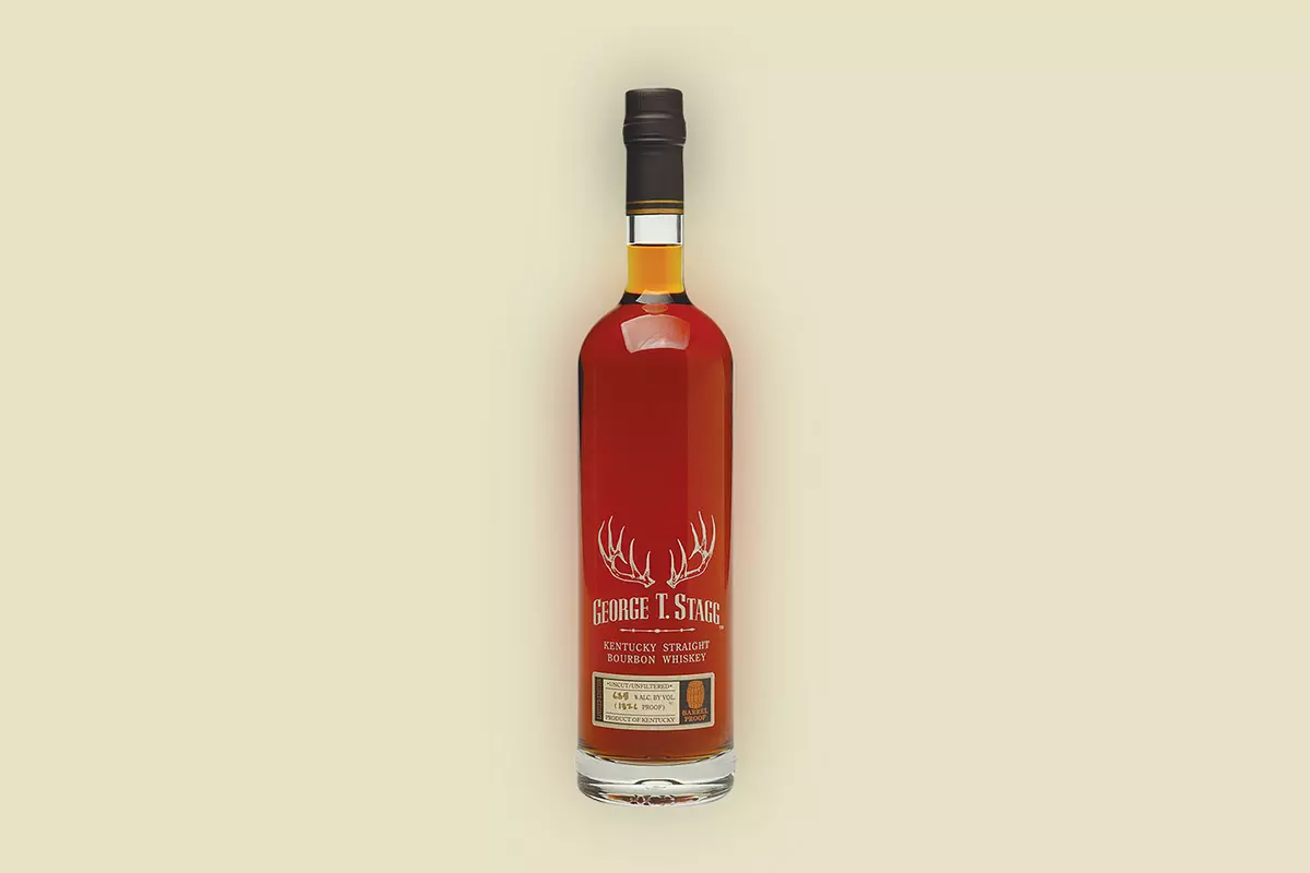 Een fles George T. Stagg, ontbreekt in de Buffalo Trace Antique Collection van dit jaar