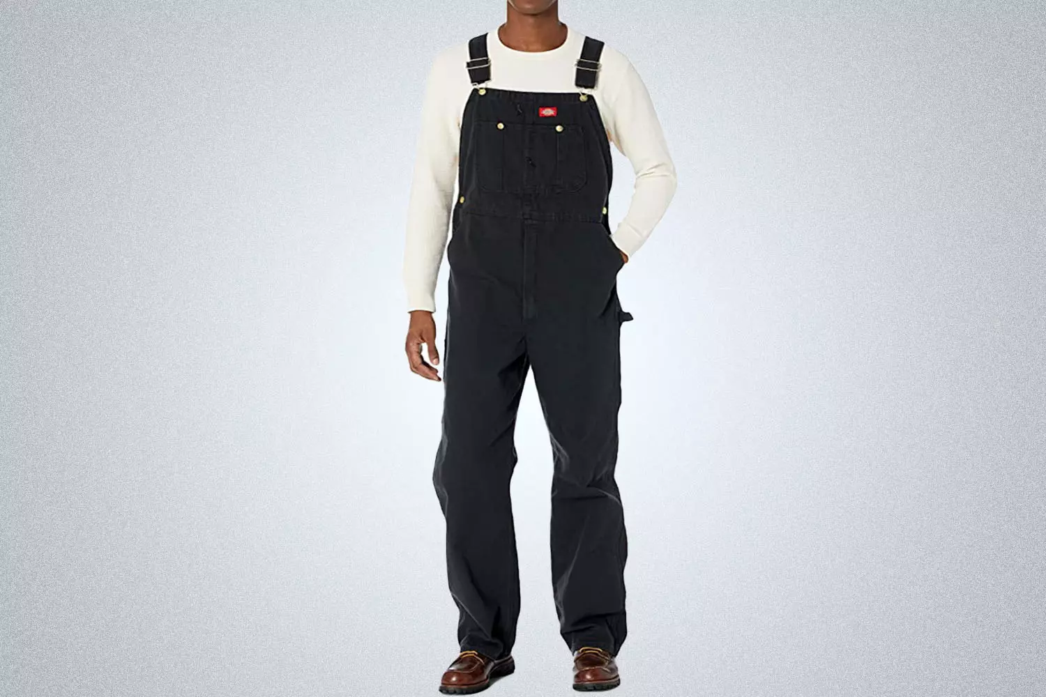 sapasang overalls hideung