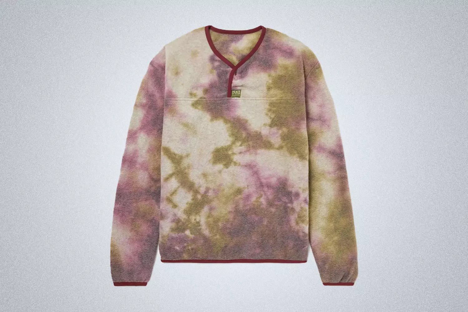 a mutlicolr Tye die fleece