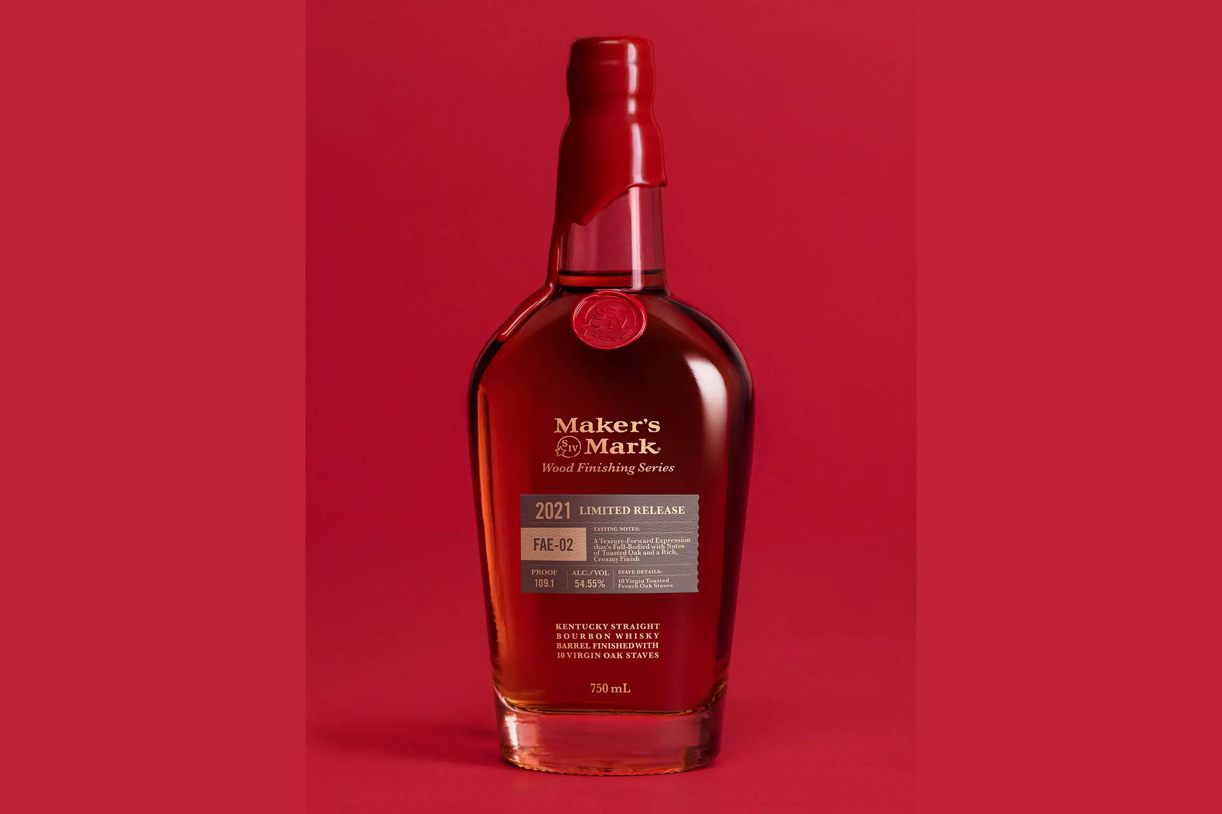 Maker's Mark koka apdares sērija 2021. gada ierobežotā izlaiduma FAE-02