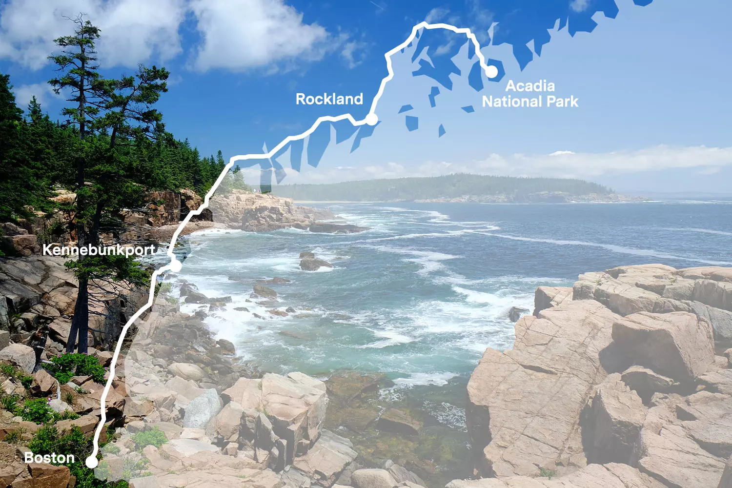 La meilleure route panoramique de la Nouvelle-Angleterre est l'US 1 de Boston au parc national d'Acadia