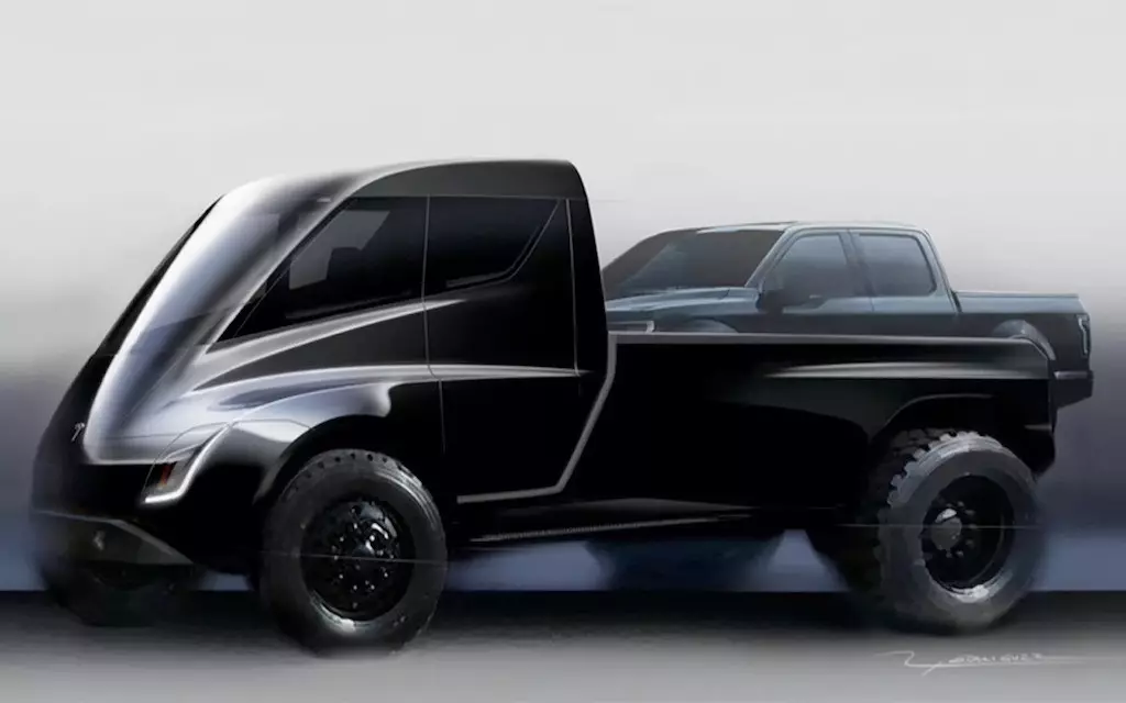 Tesla Truck Pickup Gan Ainm