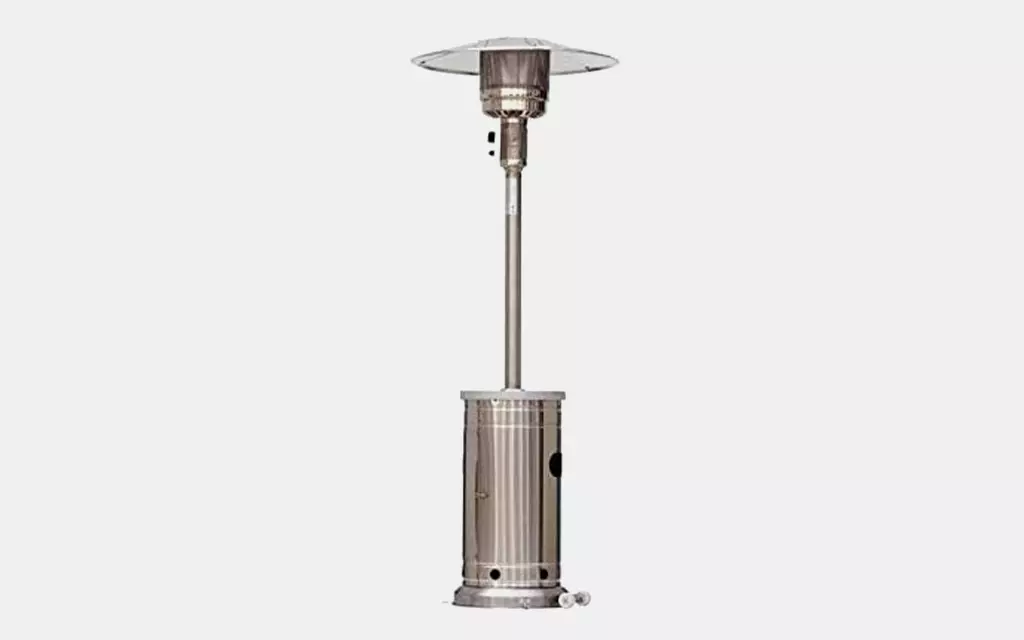 Lambun Taskar 48000-BTU Bakin Karfe bene Tsaye Mai Ruwa Propane Patio Heater