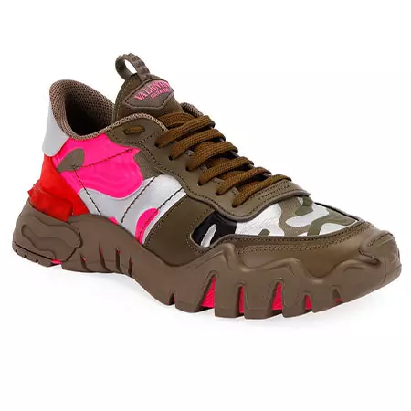 Rockrunner Plus Camo Sneakers Valentino