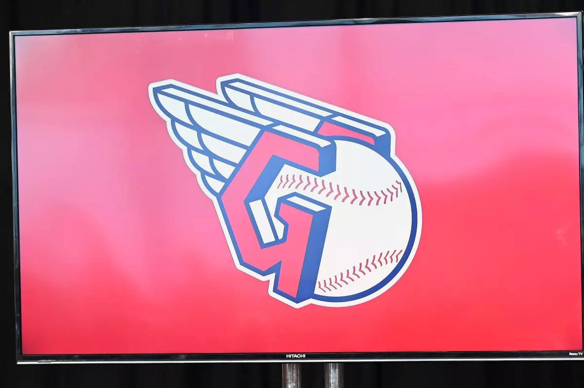 Das neue Logo der Cleveland Guardians. Die Änderung des Teamnamens hat die Fans gespalten, oft entlang politischer Linien.
