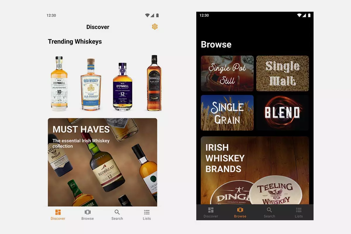 Irish Whisky app screenshots